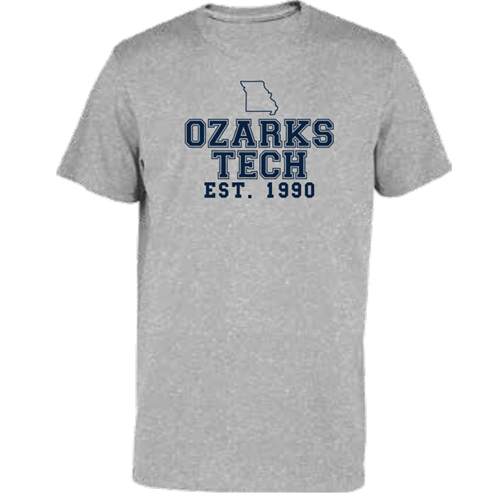 OTC Bookstore - Unisex Short Sleeve Triblend Tee in Athletic Heather w ...