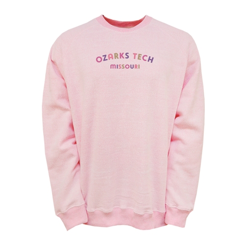OTC Bookstore - Bennett Raglan Crew in Cameo Pink Rainbow w/ Multi ...