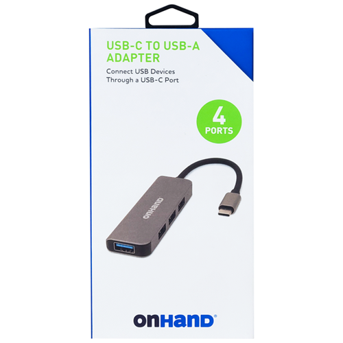 OTC Bookstore - Onhand USB-C to USB-A 4 Port Adapter Hub