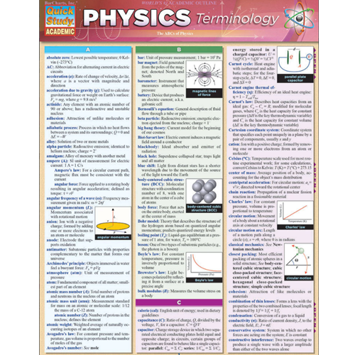 OTC Bookstore - Barcharts: Physics Terminology